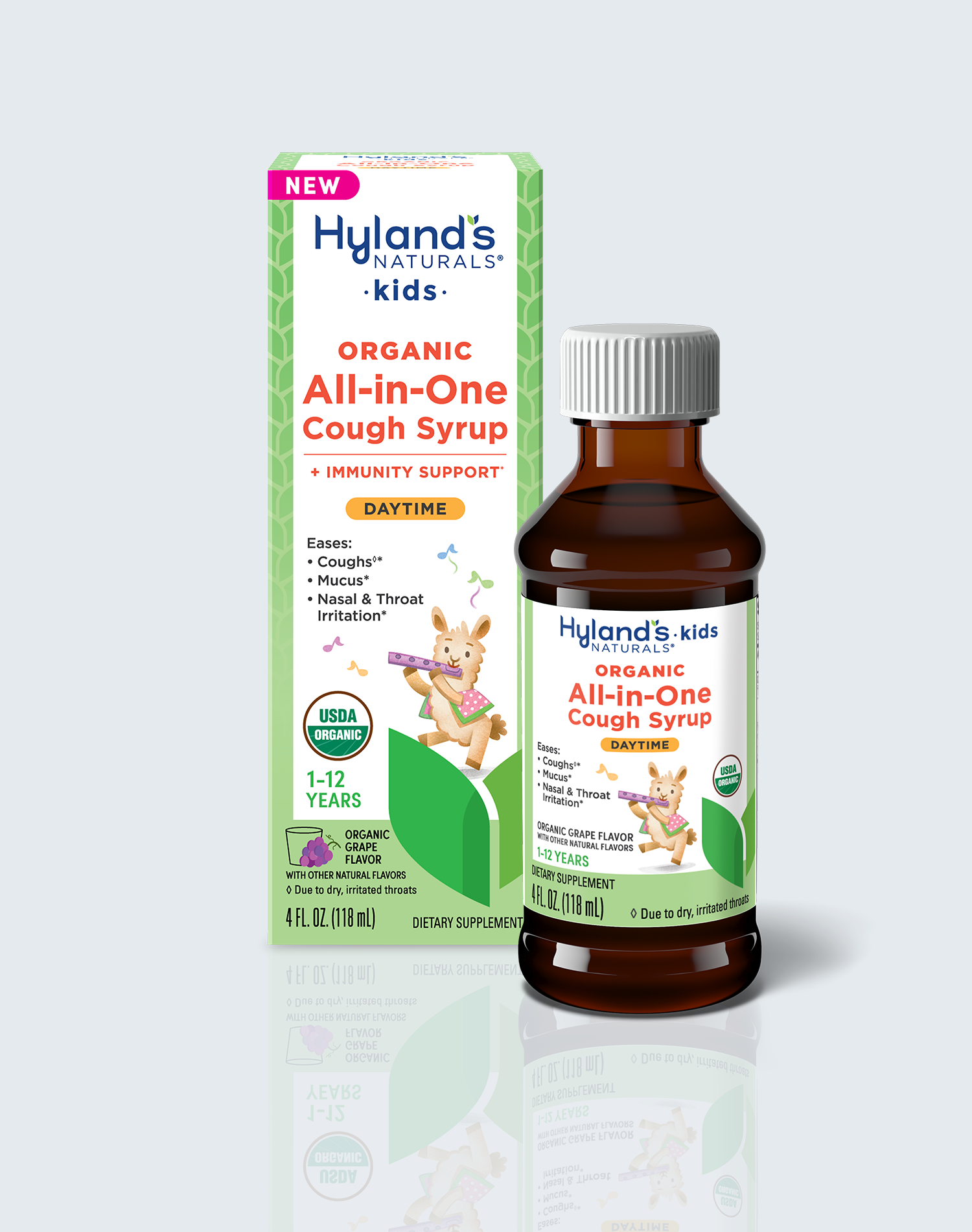 Organic Kids All-in-One Cough Syrup Daytime – Hyland's