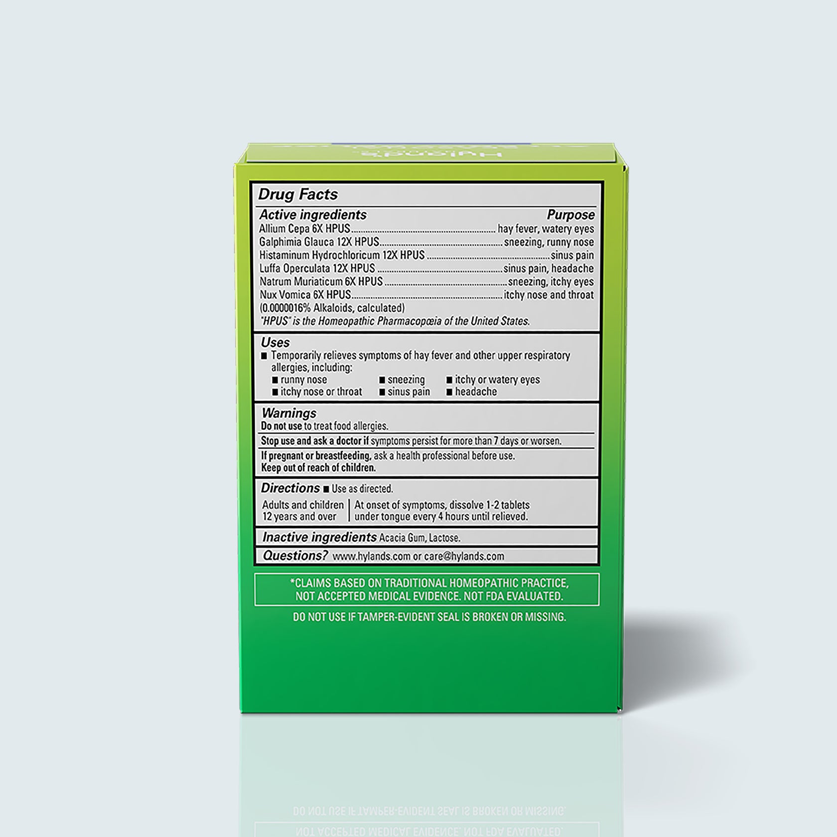 Seasonal Allergy Relief Tablets – Hyland's